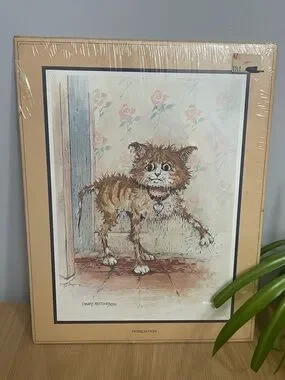 Art | Vintage Gary Patterson Humiliation Cat Art Print 1125 X 1425 ...